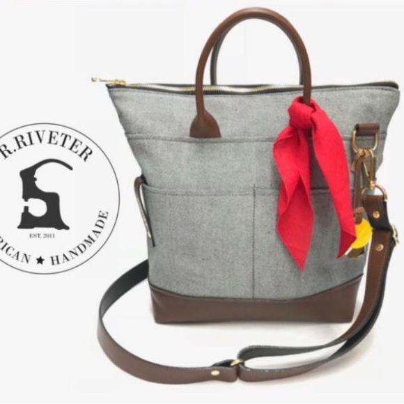 R. Riveter | Bags | Rriveter American Handmade Otto In Gray And Brown ...